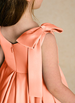 Azazie Guppie Sunset Ball-Gown Pleated Matte Satin Dress | Azazie CA