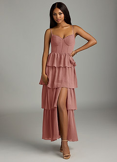 Azazie Kaiden Dusty Rose Bridesmaid Dresses | Azazie