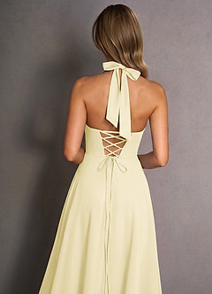Isabeau Butter Yellow Maxi Dress | Azazie