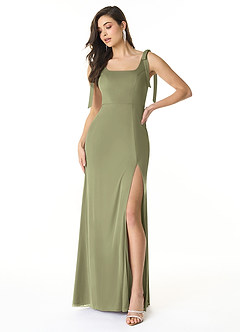 Azazie Wanda Robe de demoiselle d'honneur en Pistache | Azazie