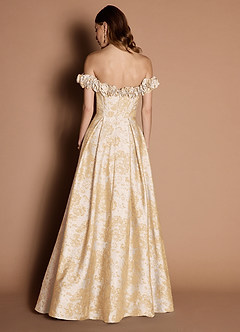 Zora Vintage Champagne Gown | Azazie UK