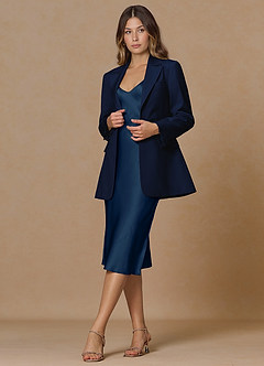 Rowan Blue Refined Weave Performance 2-Piece Suit | Azazie