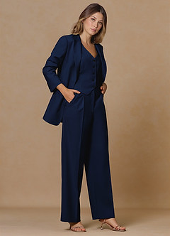 Rowan Blue Refined Weave Performance 2-Piece Suit | Azazie