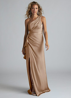Azazie Maive Taupe Bridesmaid Dresses | Azazie