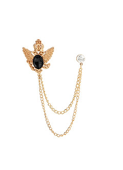 Regal Gemstone and Chain Lapel Pin | Azazie