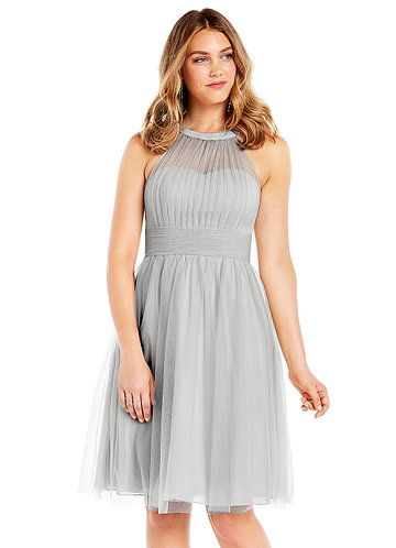 Silver / Tulle Bridesmaid Dresses | Azazie