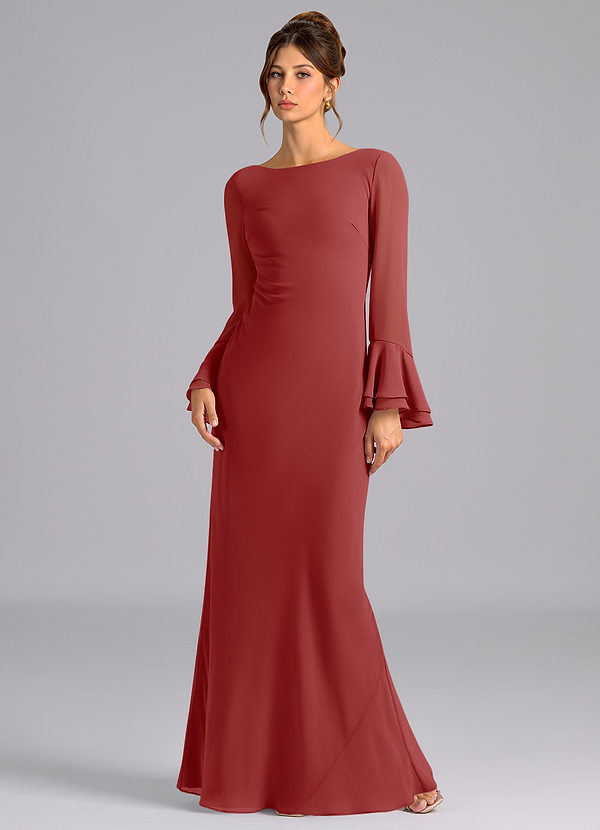 Azazie Leone Rust Bridesmaid Dresses | Azazie