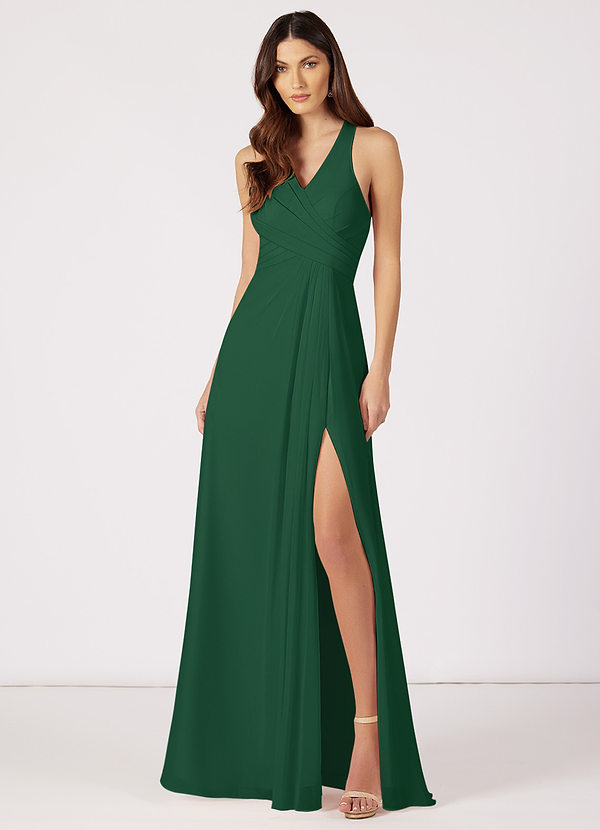 Dark Green Azazie Danica Bridesmaid Dresses | Azazie
