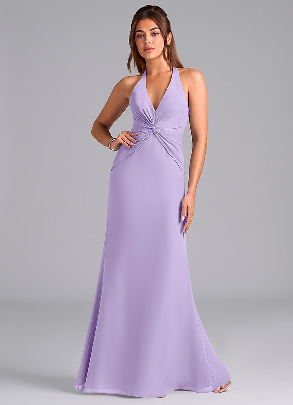 Azazie Valerie Lilac Chiffon Bridesmaid Dresses | Azazie UK