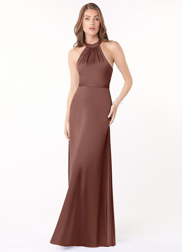 Azazie Delmar Espresso Bridesmaid Dresses | Azazie