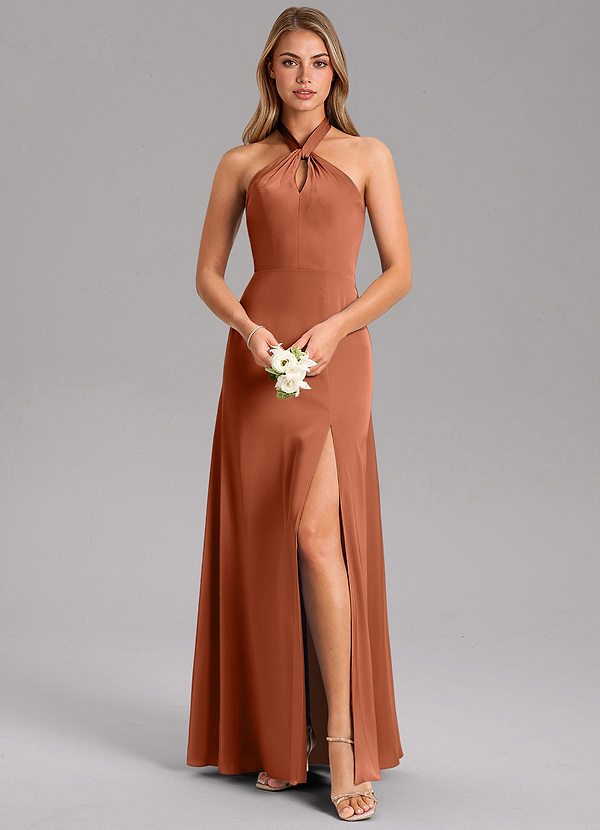 Azazie Tracie Cedar Rose Bridesmaid Dresses | Azazie