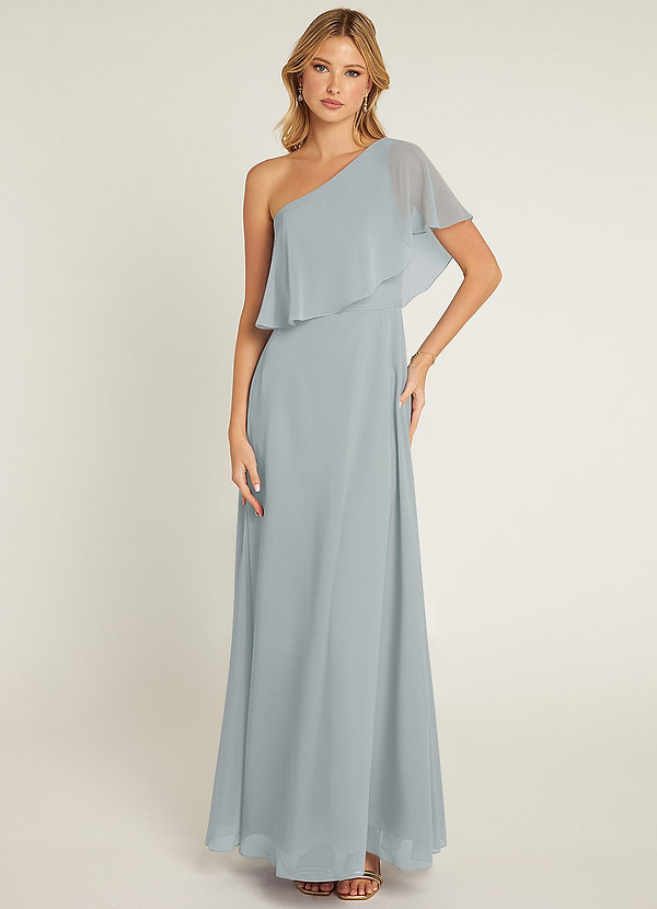 Azazie Lizzy Dolphin Grey Bridesmaid Dresses | Azazie