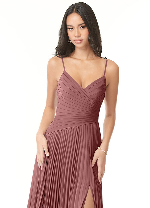 Azazie Alia Desert Rose Bridesmaid Dresses | Azazie