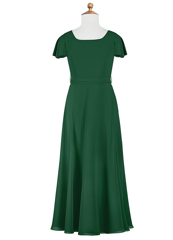 Dark Green Azazie Olexa JBD Junior Bridesmaid Dresses | Azazie