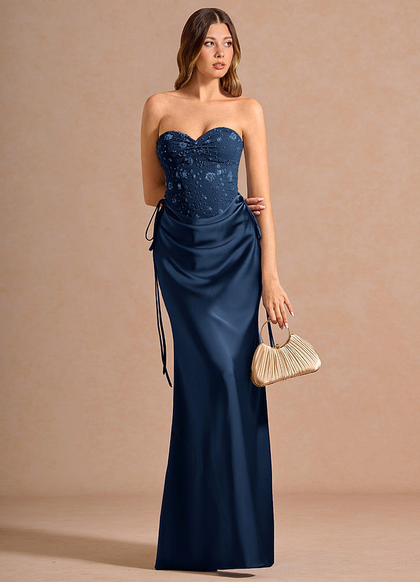 Vestido Armada Largo Belthia Vestidos de taller in Armada | Azazie