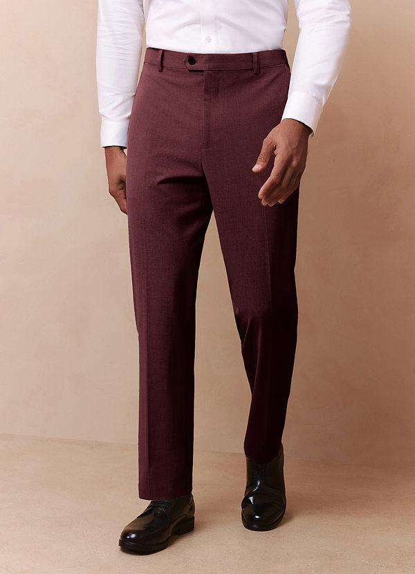James Cabernet Structured Stretch Dress Pants | Classic Regular Dress ...