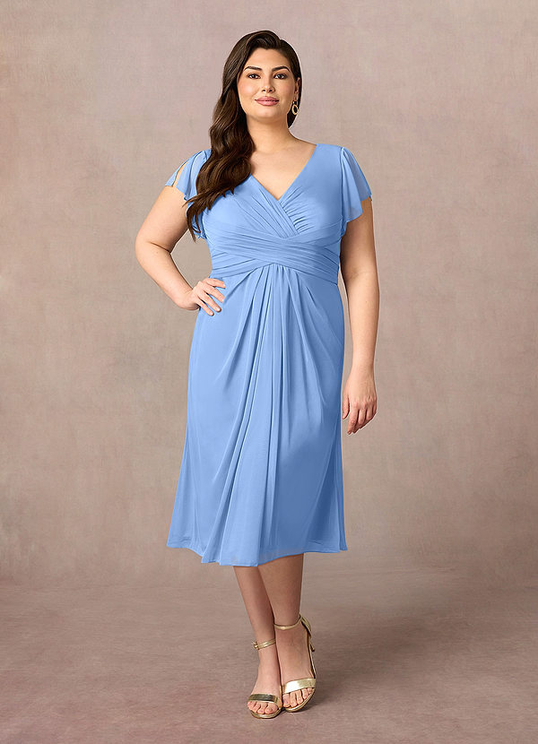 Steel Blue Plus Size Mother of the Bride & Groom | Azazie