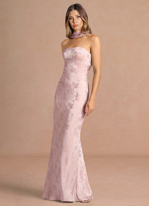 Ghislaine Soft Pink Maxi Dress | Azazie CA