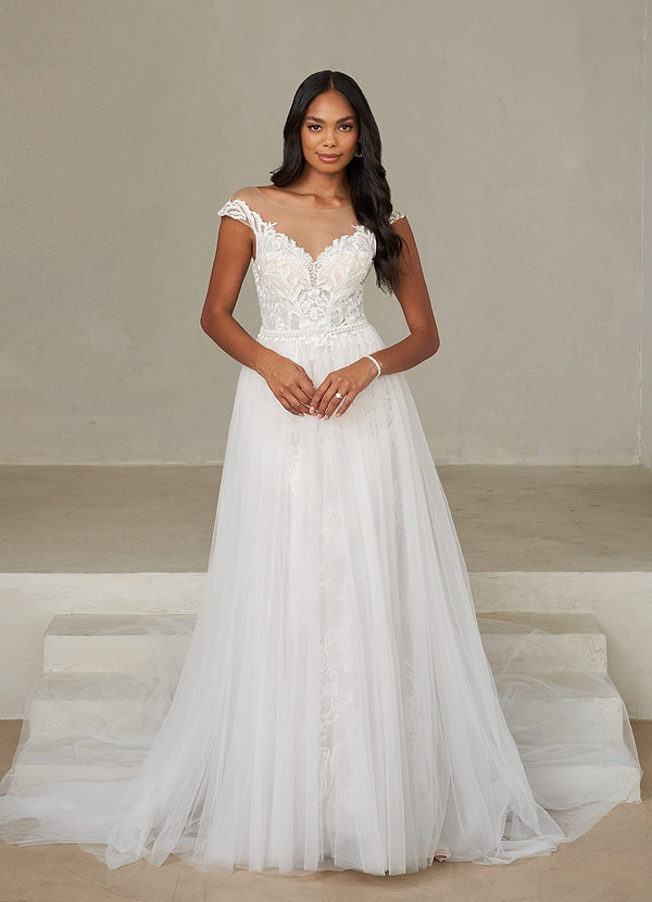 Diamond White Azazie Diviana Wedding Dress Wedding Dresses | Azazie