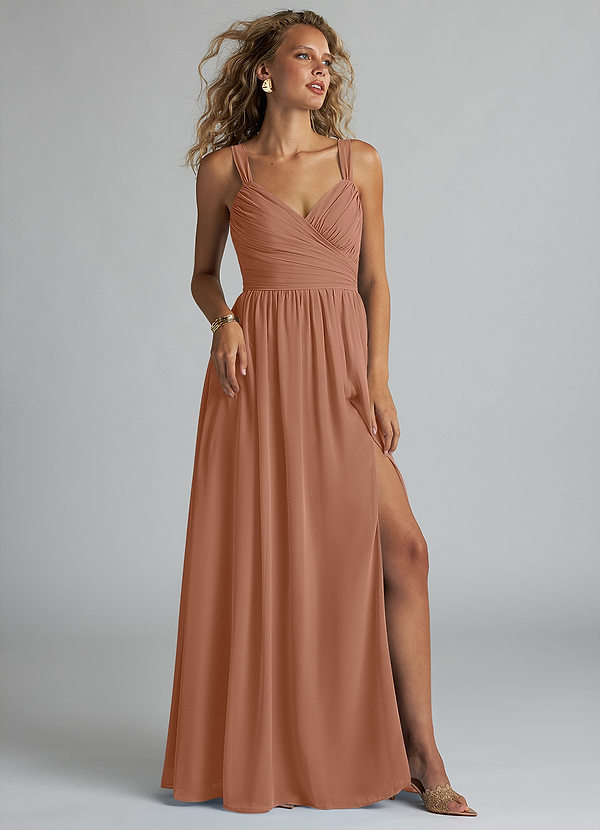 Azazie Aziza Bronzer Bridesmaid Dresses | Azazie CA