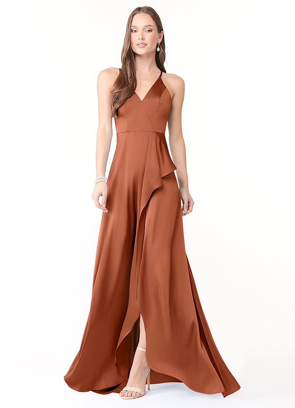 Cedar Rose Azazie Harpie Stretch Satin Dress Bridesmaid Dresses | Azazie