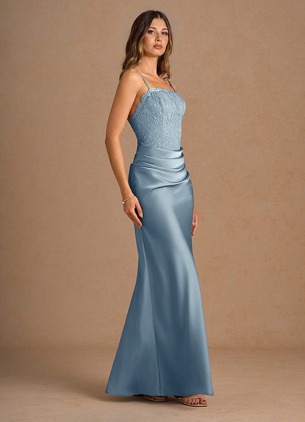 Arlise Powder Blue Maxi Dress Ready to Ship | Azazie CA