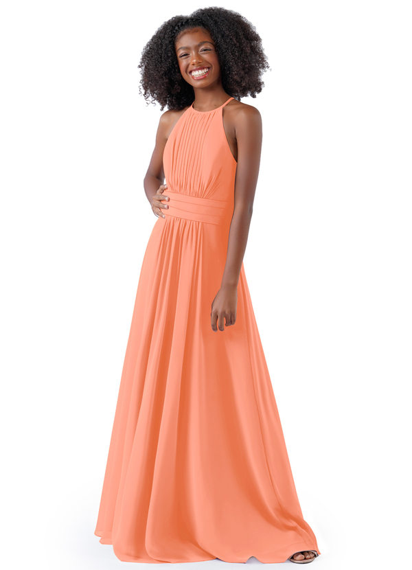 Sunset Azazie Bonnie JBD Junior Bridesmaid Dresses | Azazie