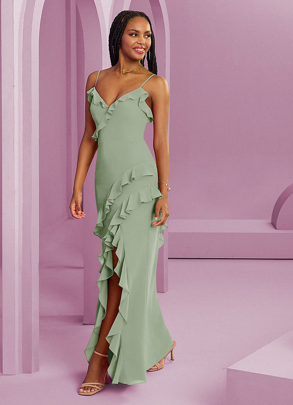 Barbie™ AZAZIE 1038 Dusty Sage Bridesmaid Dresses | Azazie