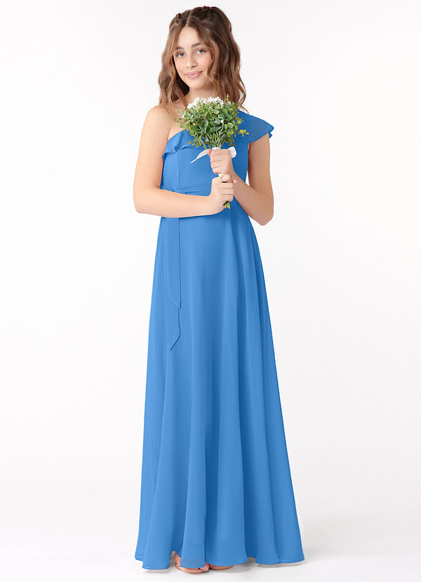 Blue Jay Azazie Eletta JBD Junior Bridesmaid Dresses | Azazie