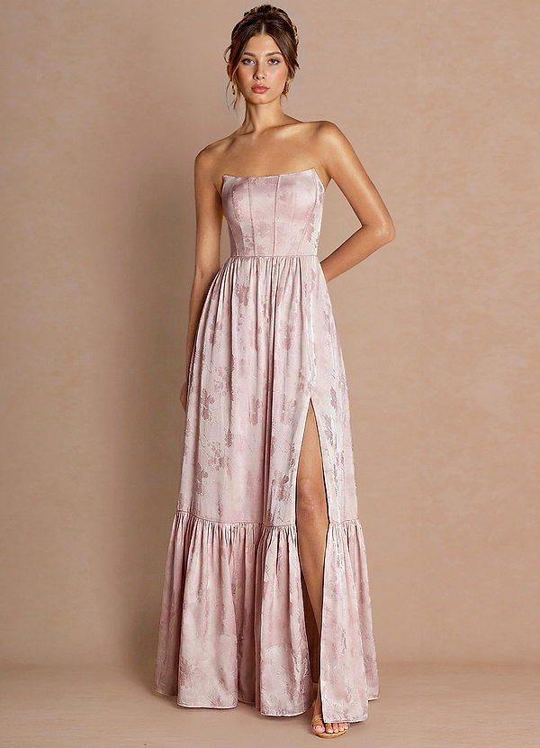 Vestido Rosa Suave Largo Fenella Vestidos de taller in Rosa Suave | Azazie