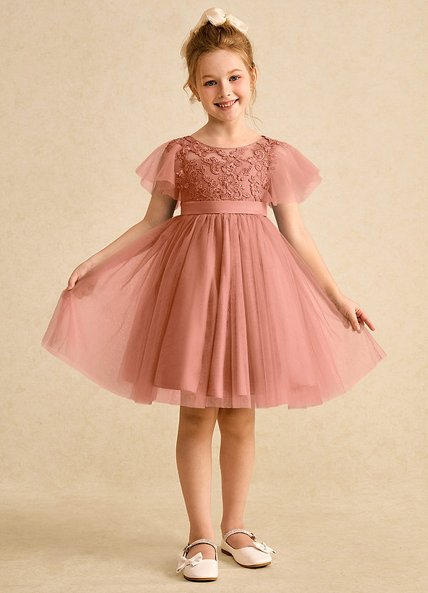 Azazie Queenie MAI TAI A-Line Lace Dress | Azazie