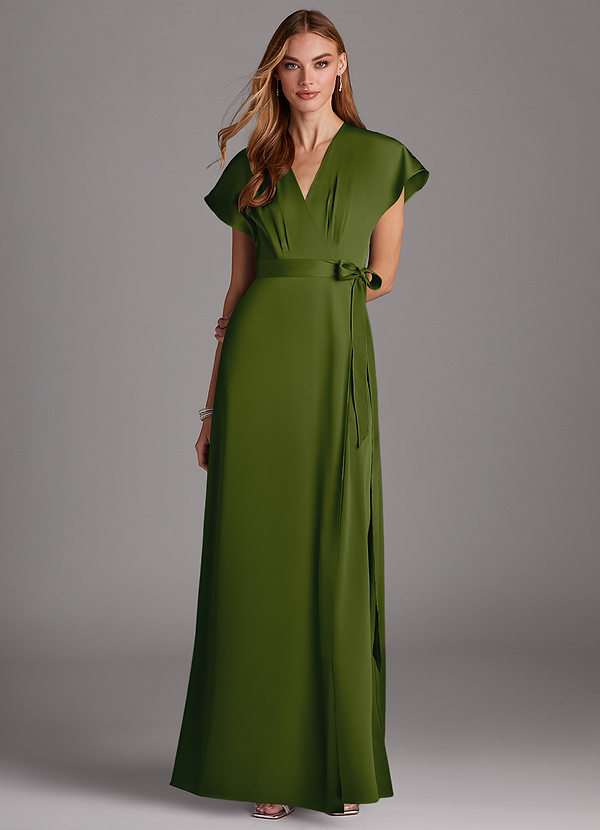 Azazie Nico Stretch Satin Dress Juniper Bridesmaid Dresses | Azazie CA