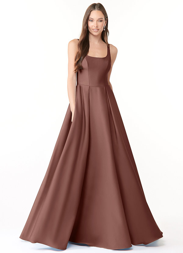 Azazie Neve Espresso Bridesmaid Dresses | Azazie