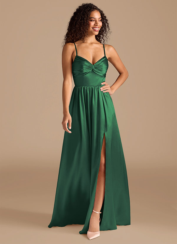 Azazie Zeya Dark Green Bridesmaid Dresses | Azazie