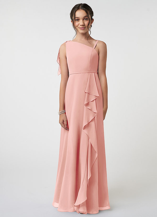 Azazie Aidy Junior Bridesmaid Dress in Rosette | Azazie CA