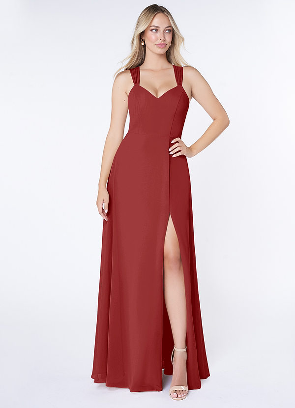 Azazie Jane Rust Bridesmaid Dresses | Azazie