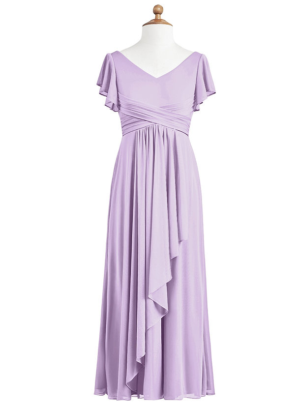 Azazie Omari Junior Bridesmaid Dress in Lilac | Azazie