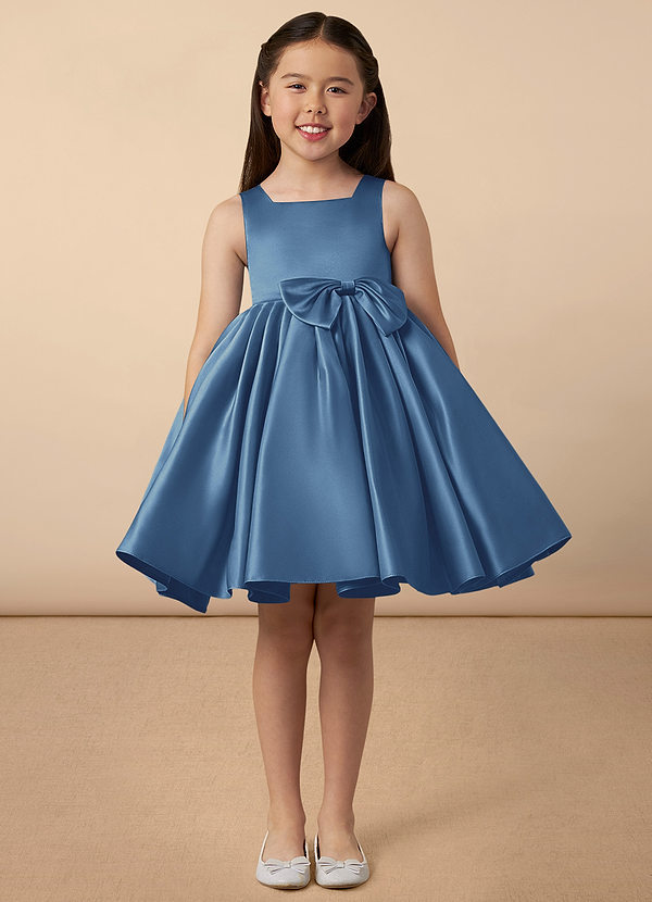 Steel Blue Flower Girl Dresses | Azazie