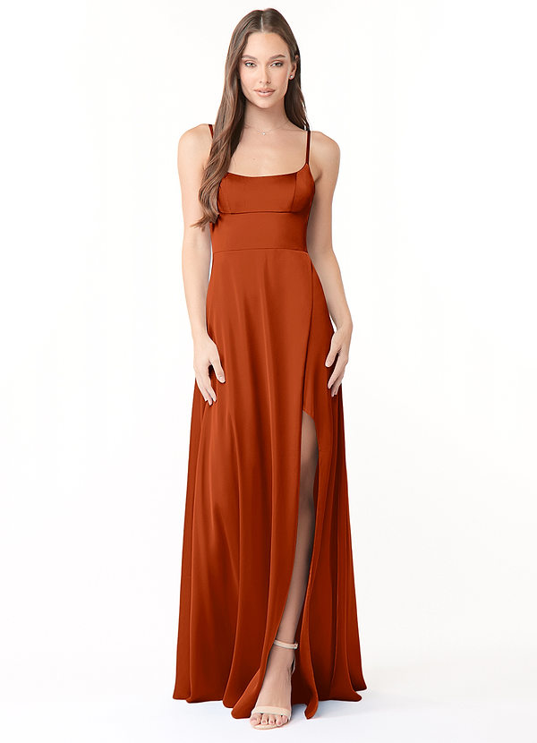 Azazie Halsey Paprika Bridesmaid Dresses | Azazie
