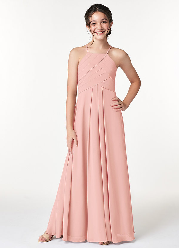 Azazie Ginger Junior Bridesmaid Dress in Rosette | Azazie