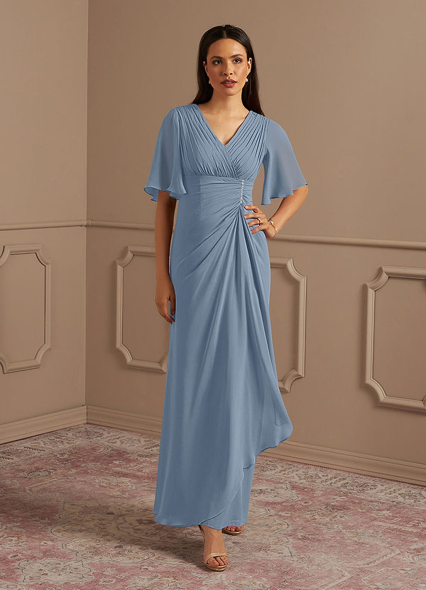 Dusty Blue Azazie Carson Mother of the Bride Dress Mother of the Bride ...