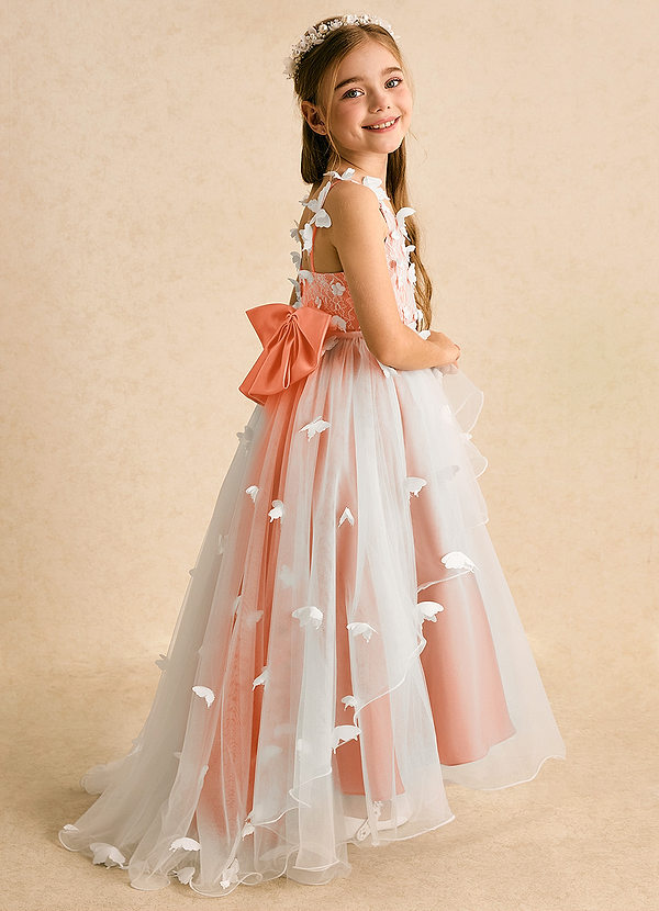 Azazie Darlina Ivory Sunset Ball-Gown Lace Tulle Dress | Azazie