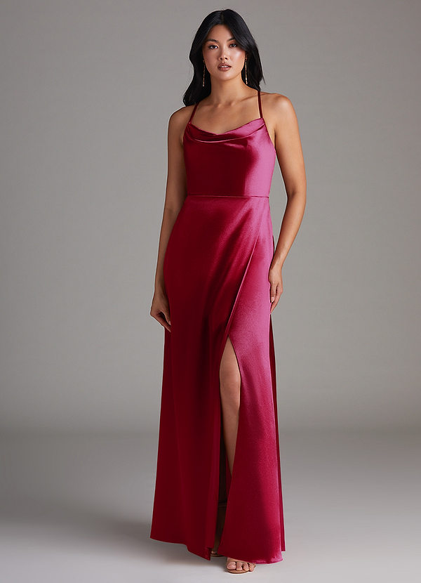Azazie Naomie Burgundy Bridesmaid Dresses | Azazie CA