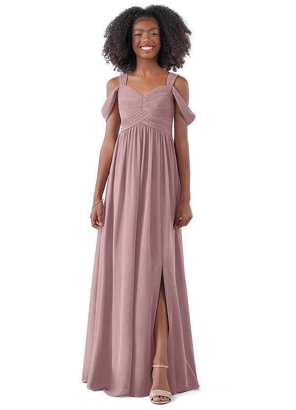 Dusty Rose Azazie Lianne JBD Junior Bridesmaid Dresses | Azazie