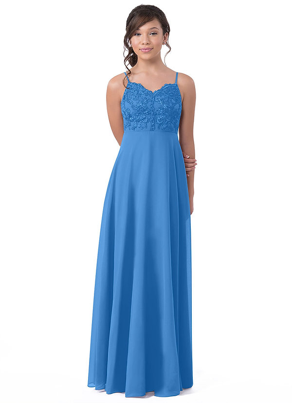 Blue Jay Azazie Sonya Junior Bridesmaid Dresses | Azazie