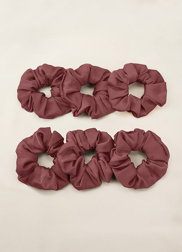 Bridesmaid Stretch Satin Scrunchie Set | Azazie