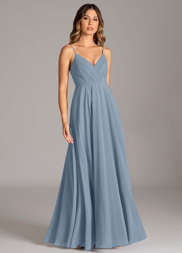 Sibyl Powder Blue Maxi Dress | Azazie