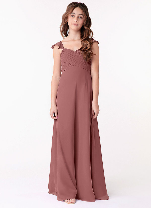 Desert Rose Azazie Keanna JBD Junior Bridesmaid Dresses | Azazie