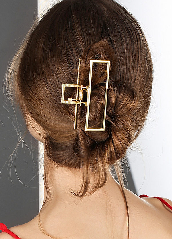 Classic Golden Hair Clip Headpieces | Azazie