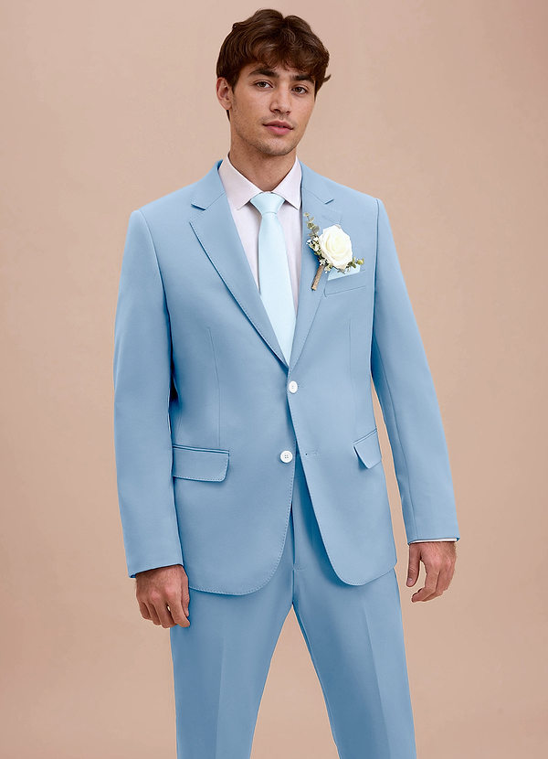 Ethan Sky Blue Refined Weave Suit Jacket | Classic Regular Suit Jackets ...